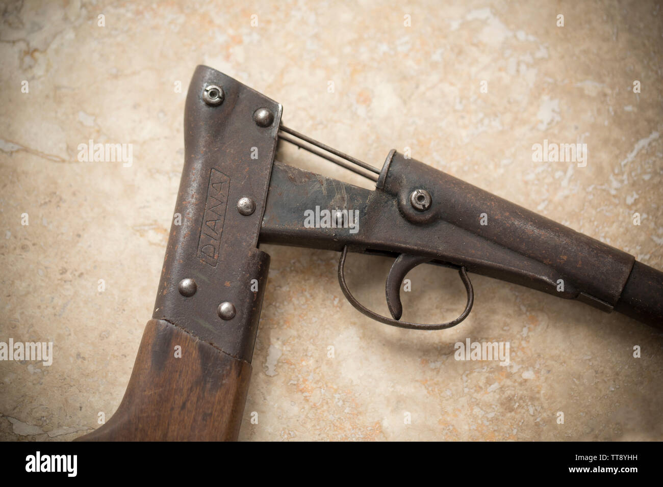 Eine Weißblech Diana Modell 1 pre Zweiten Weltkrieg Luftgewehr gegen ...