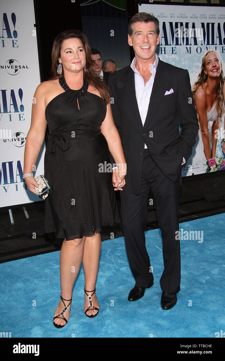 New York, USA. 16. Juli 2008. Keely Shaye-Smith, Pierce Brosnan bei der ...