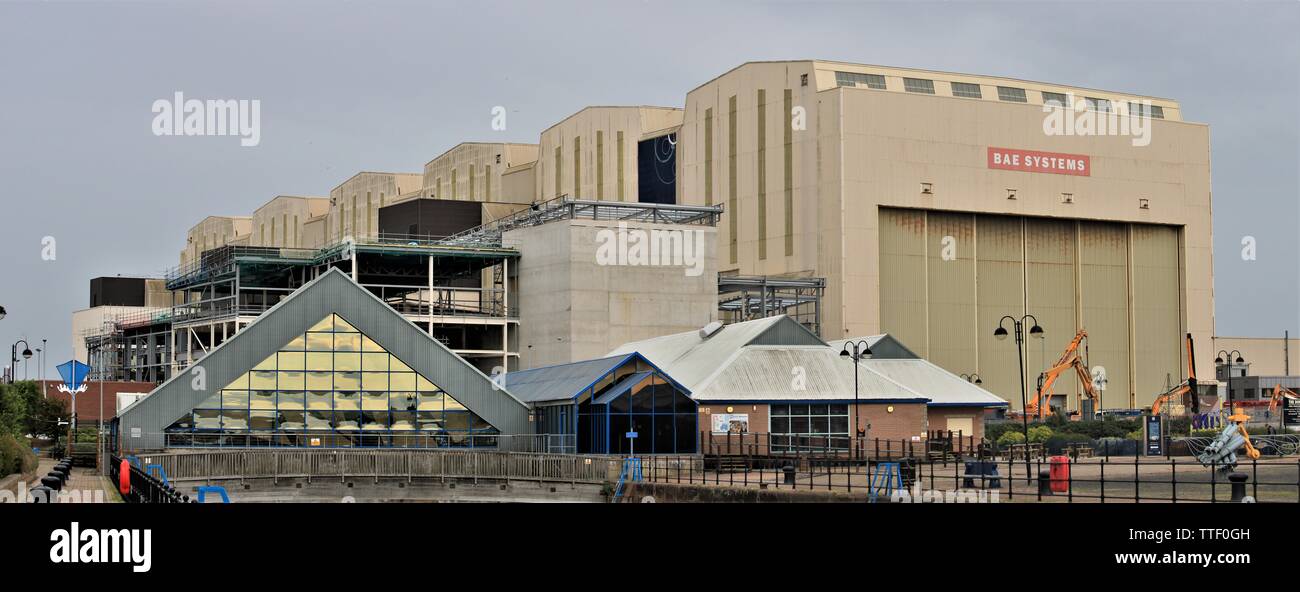 Barrow In Furness, Cumbria, Großbritannien. BAE Systems, U-Boot Erbauer ...