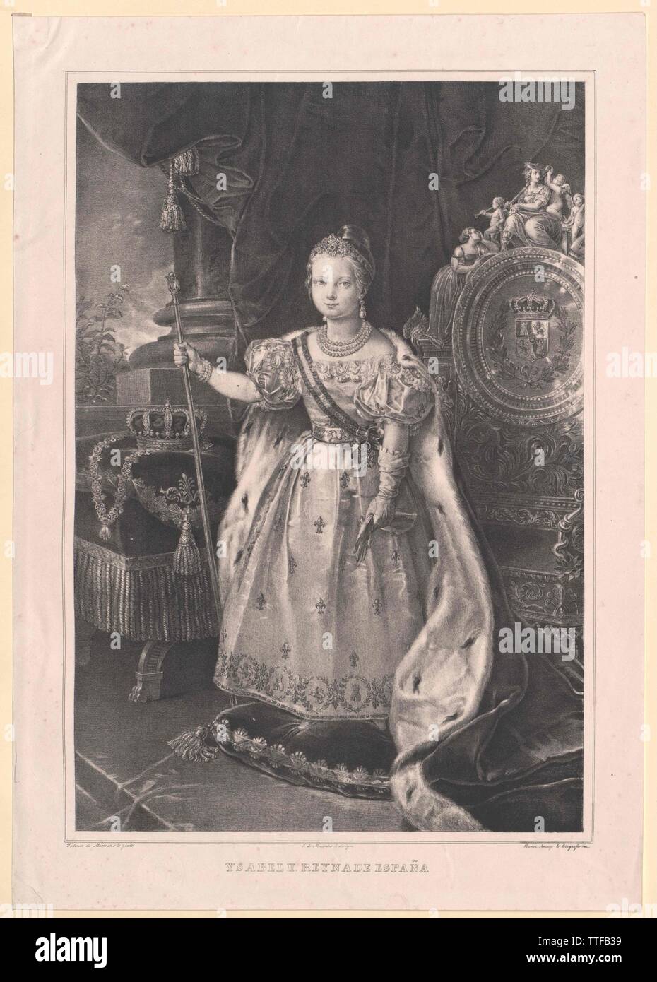 Isabella II., Königin von Spanien, Additional-Rights - Clearance-Info ...