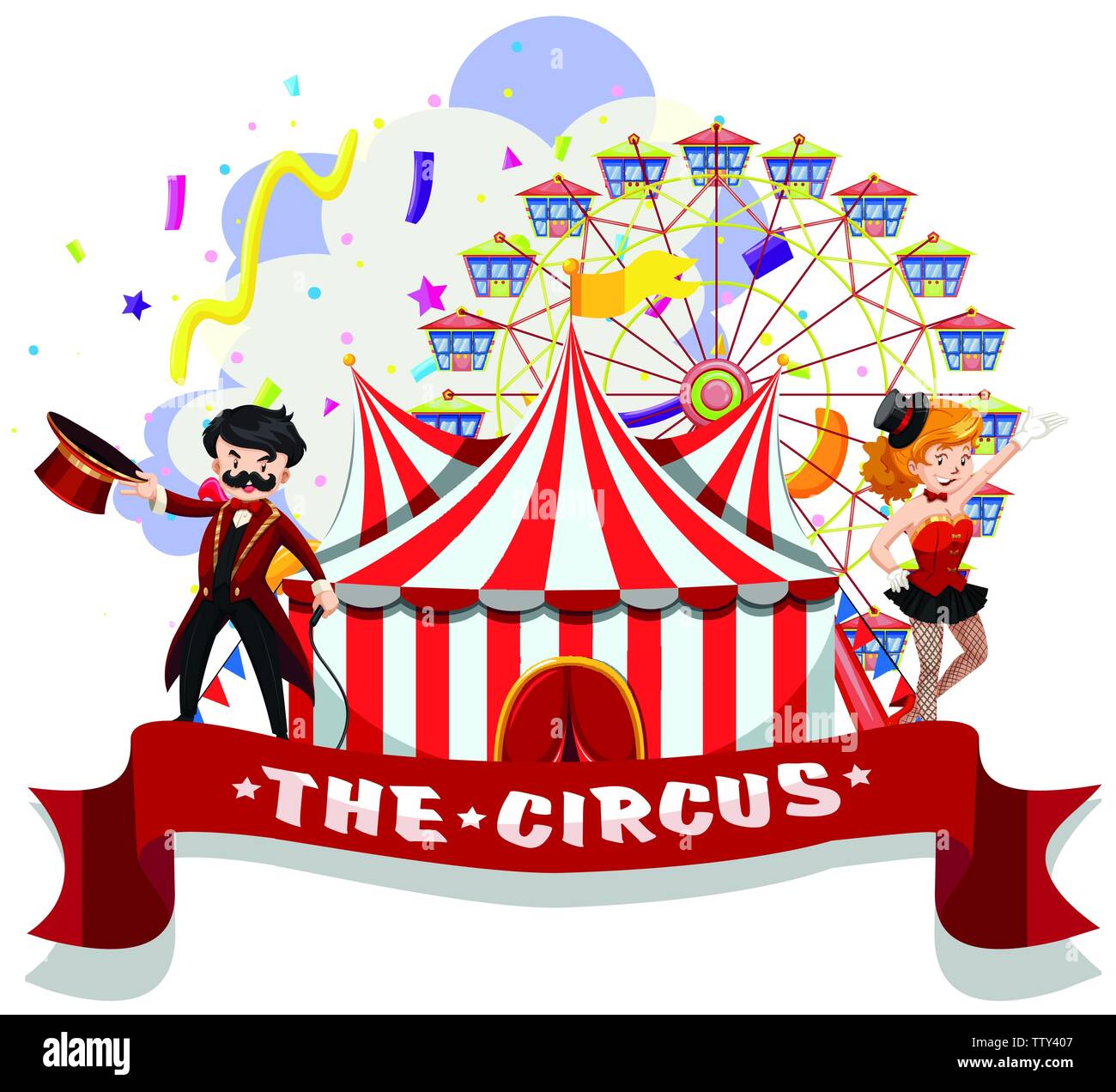 Circus illustration -Fotos und -Bildmaterial in hoher Auflösung – Alamy