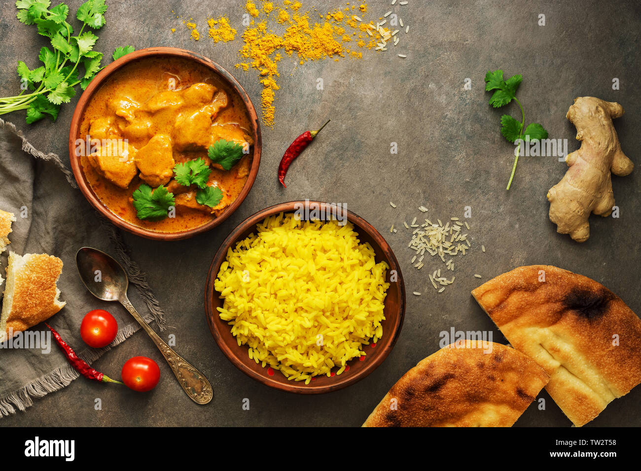 Indisches Huhn Tikka Masala Curry Stockfotos und -bilder Kaufen - Alamy