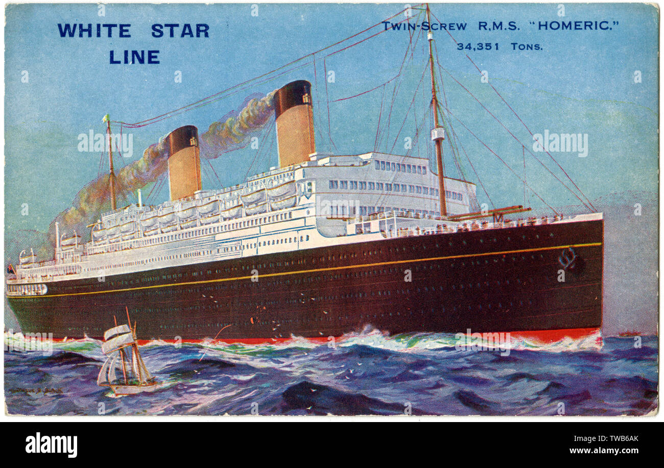 White Star Line Liner Rms Stockfotos und -bilder Kaufen - Alamy