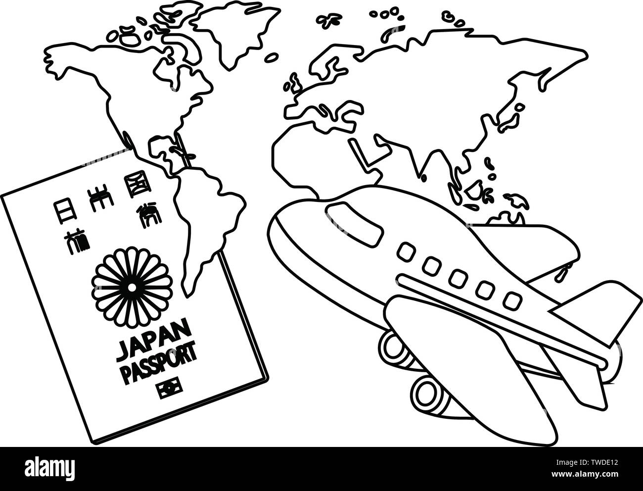 Japan im ausland Stock-Vektorgrafiken kaufen - Alamy