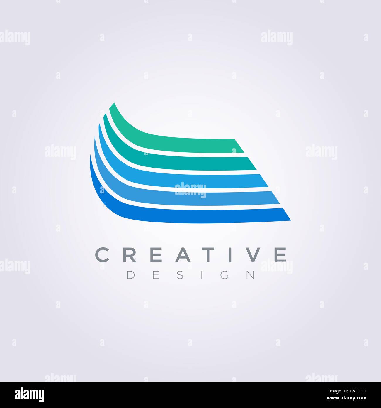 Gebogene Träger Vektor Illustration Design Clipart Symbol Logo Vorlage ...