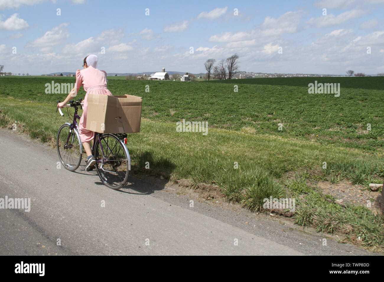 Amish riding bike bicycle -Fotos und -Bildmaterial in hoher Auflösung ...