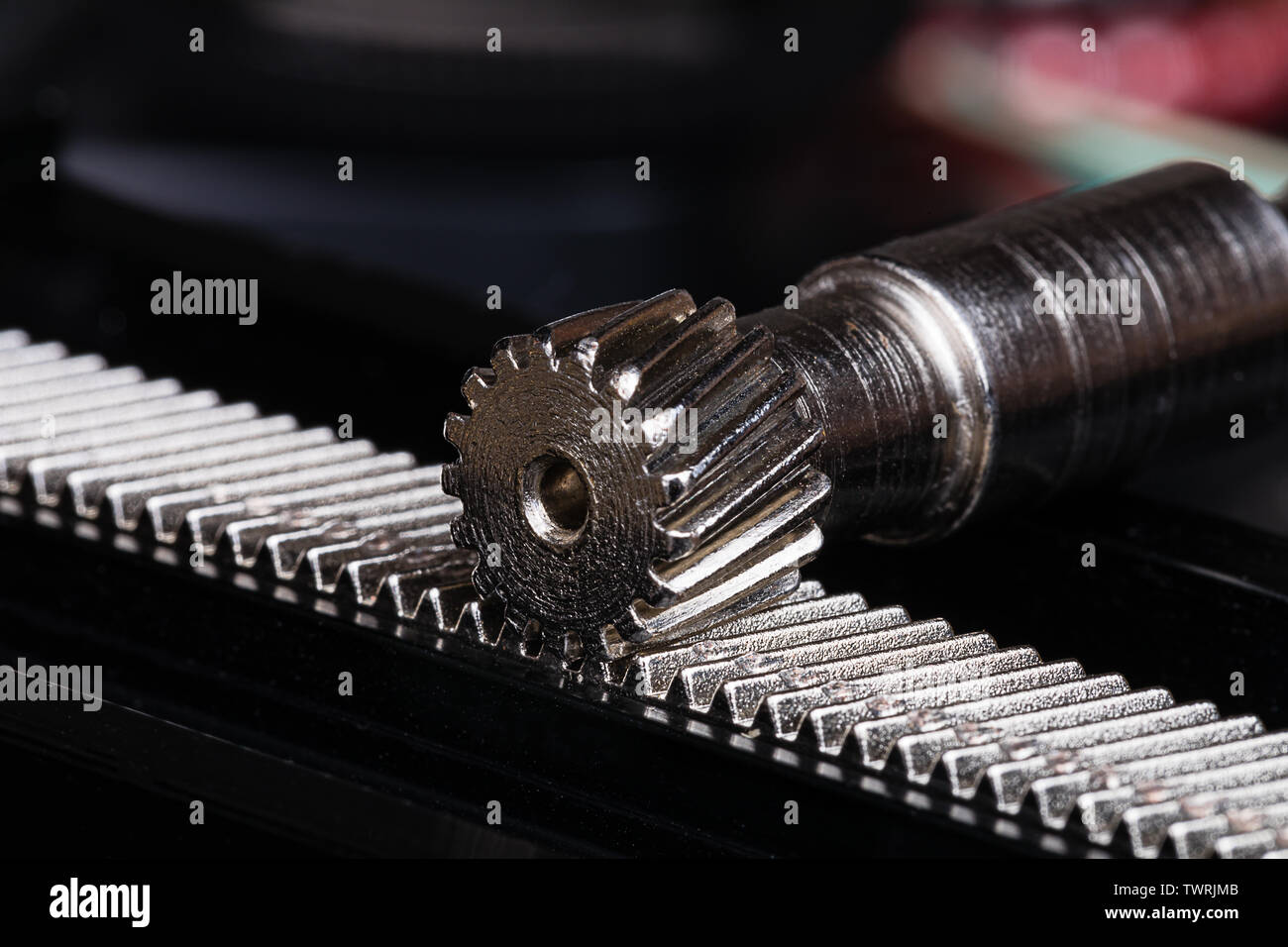 Rack and pinion mechanism -Fotos und -Bildmaterial in hoher Auflösung ...