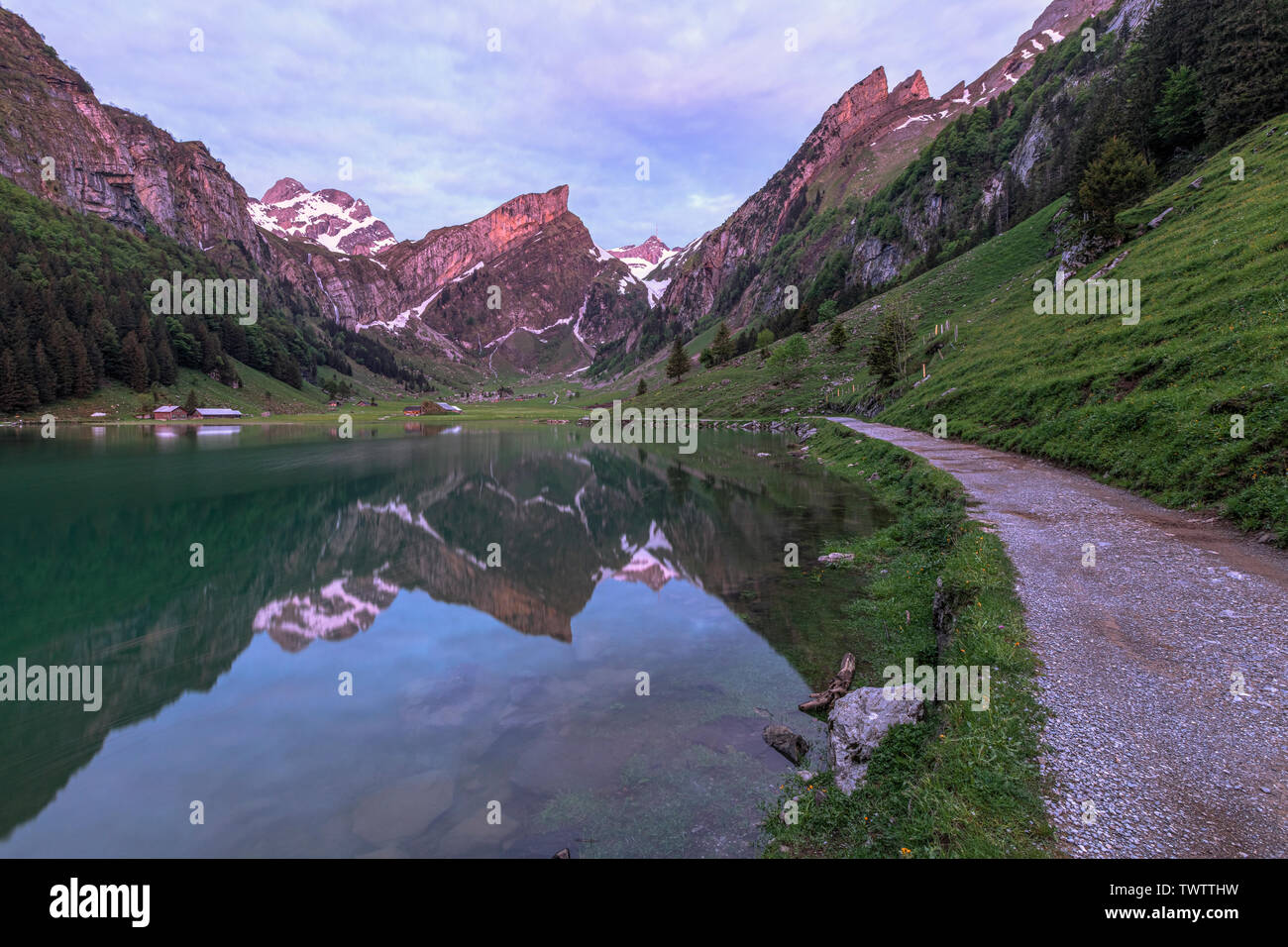 Seealpsee, Wasserauen, Appenzell Innerrhoden, Schweiz, Europa ...
