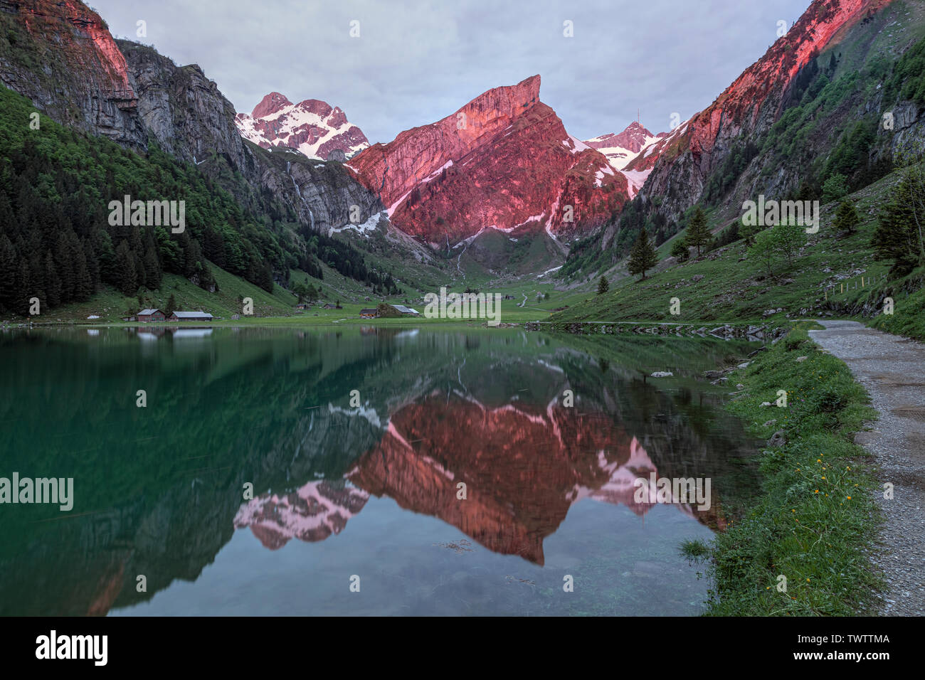 Seealpsee, Wasserauen, Appenzell Innerrhoden, Schweiz, Europa ...