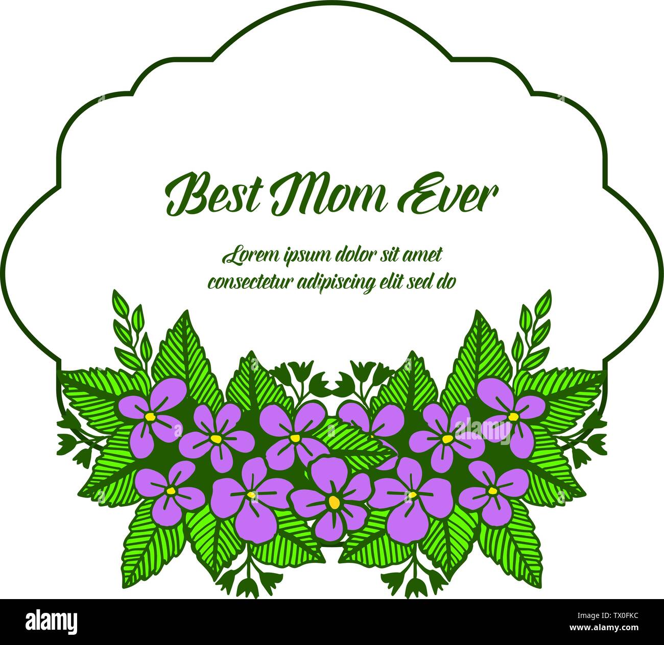 Vector Illustration hell lila Kranz Rahmen für die Vorlage der beste ...