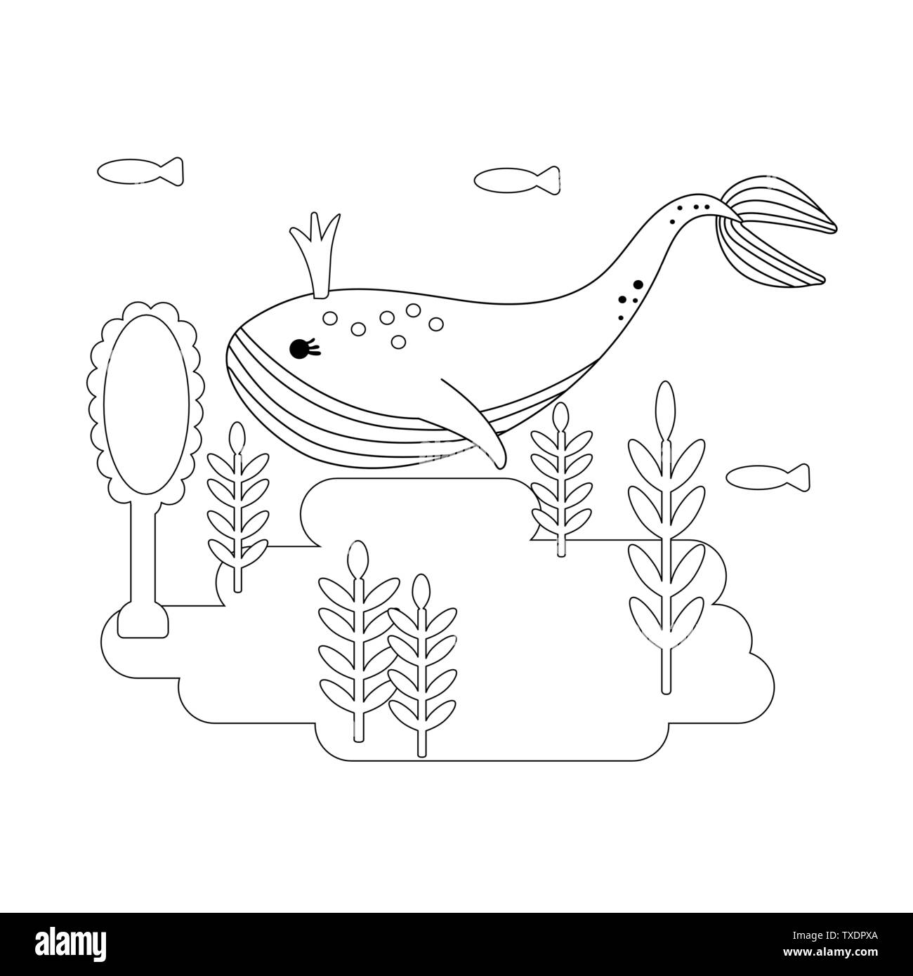 Wal M dchen Unter Das Wasser Sich Im Spiegel Betrachtet Cartoon Poster wal-m-dchen-unter-das-wasser-sich-im-spiegel-betrachtet-cartoon-poster