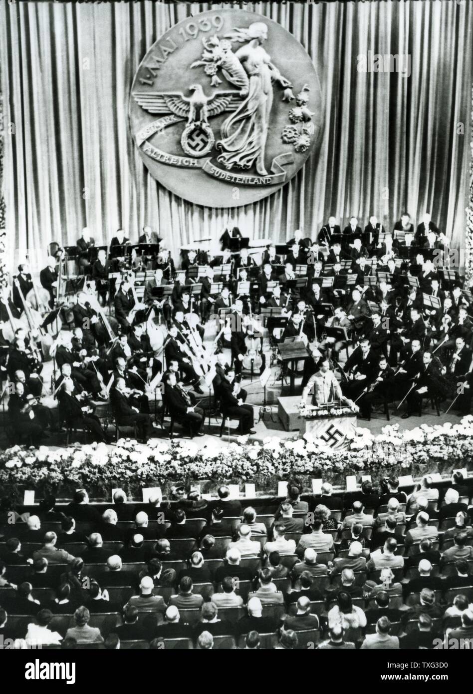 Joseph Goebbels, eine Rede vor dem Konzert der Berliner Symphoniker ...