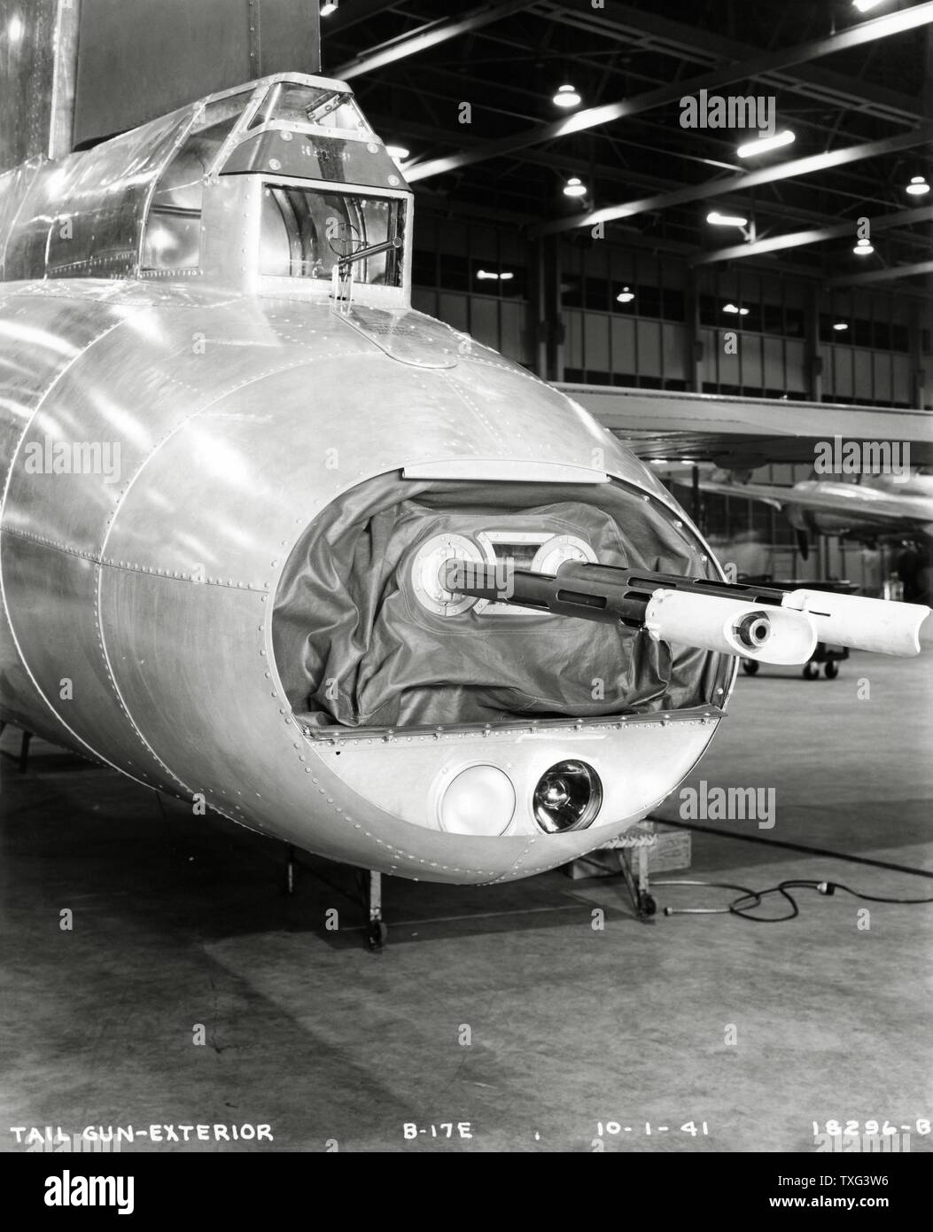 Hinten Maschinengewehr Revolver eines amerikanischen Boeing B-17 ...