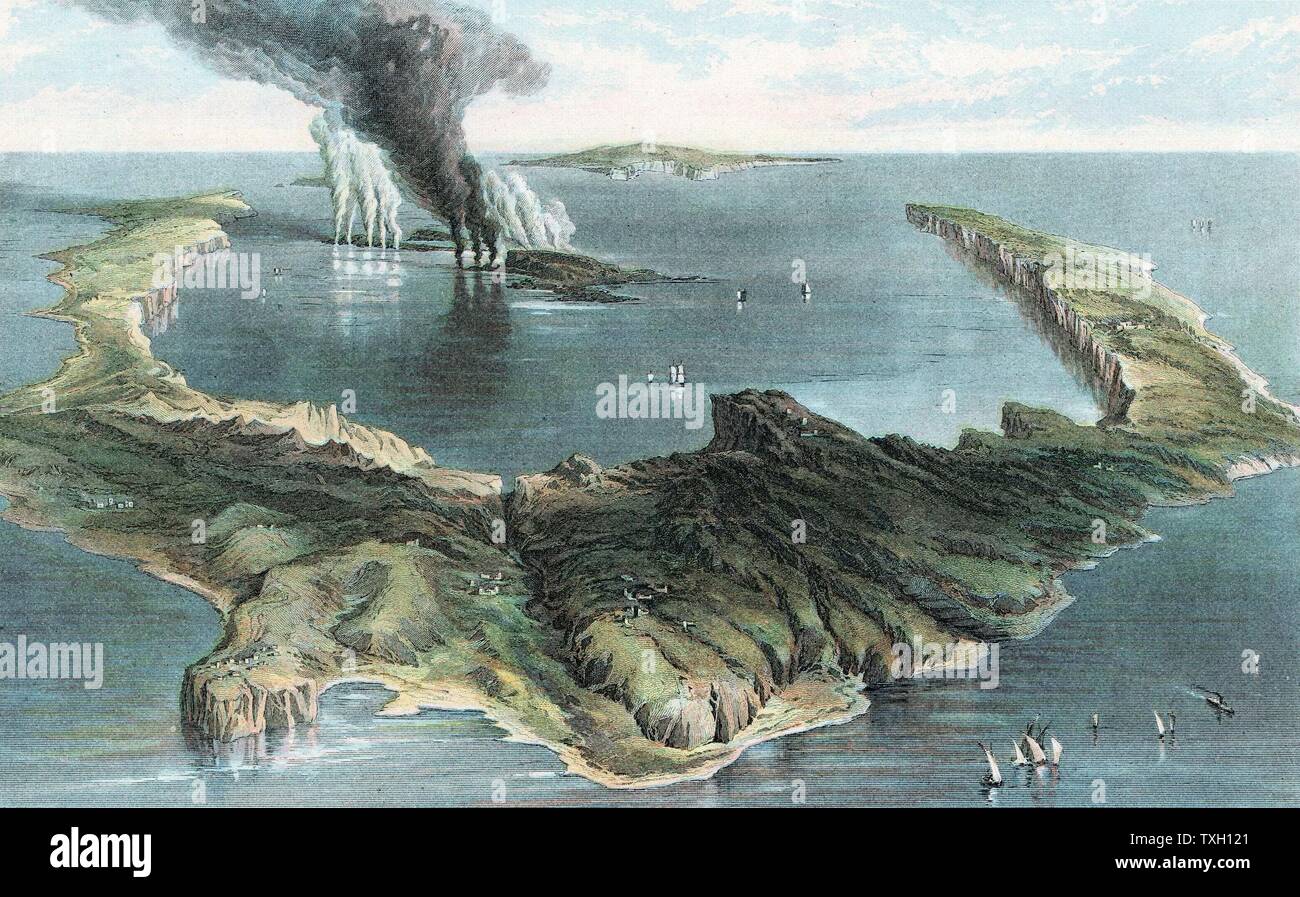 Thera volcano eruption -Fotos und -Bildmaterial in hoher Auflösung – Alamy