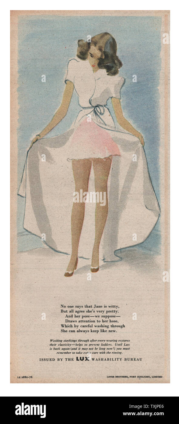 Advert For Lux Soap Stockfotos & Advert For Lux Soap Bilder - Alamy