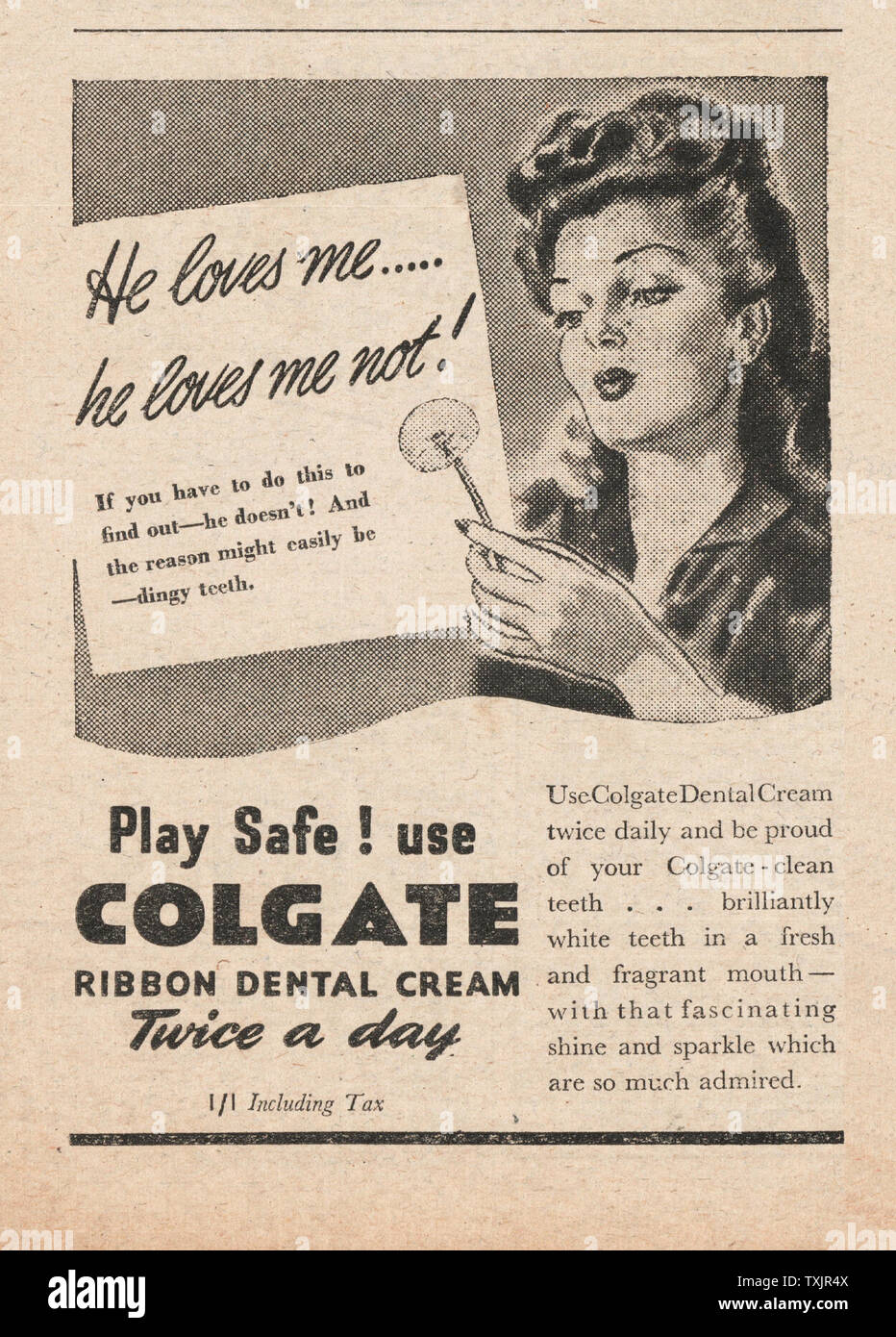 Colgate toothpaste advert -Fotos und -Bildmaterial in hoher Auflösung ...