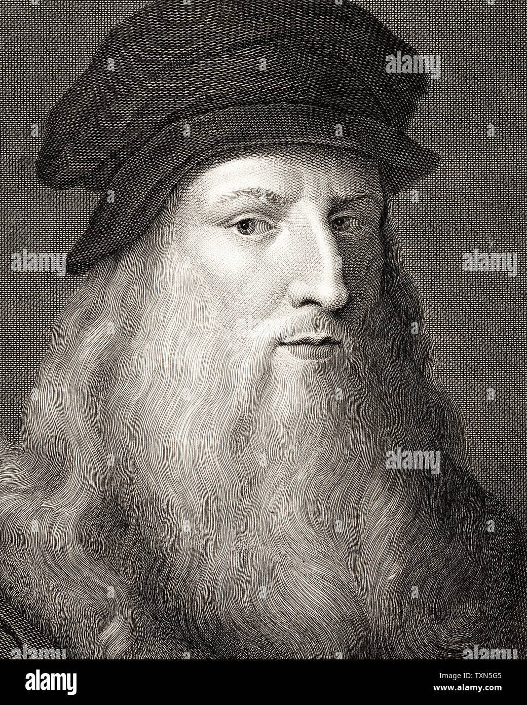 Leonardo Da Vinci Portrait Stockfotos und -bilder Kaufen - Alamy