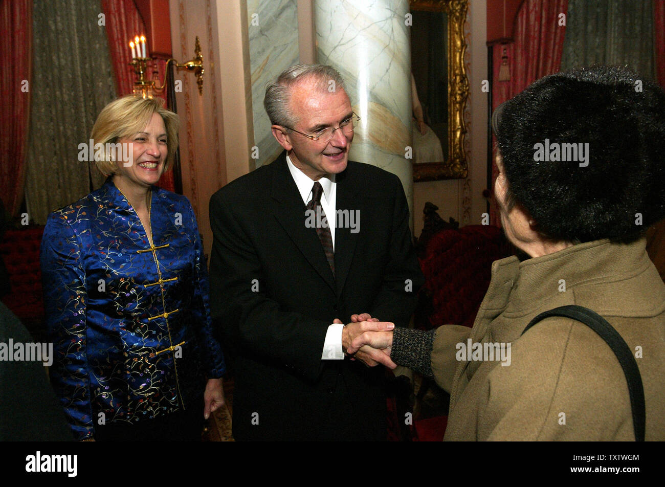 Missouri reg. Bob Holden und First Lady Lori Hauser Holden grüße Joanna ...