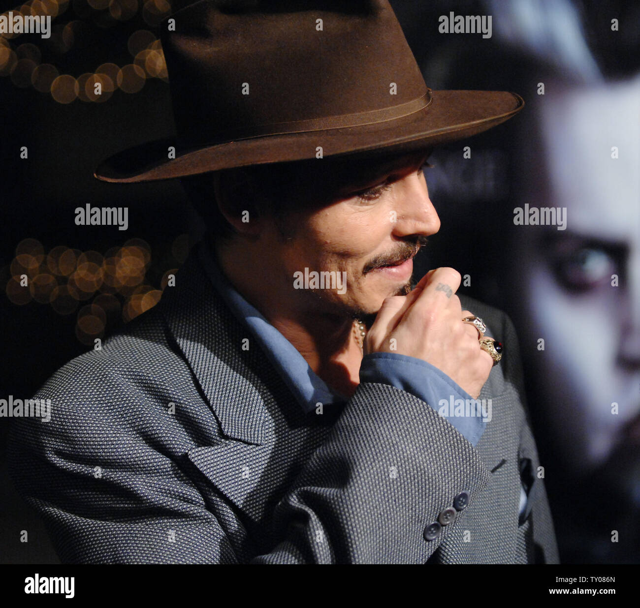 Schauspieler Johnny Depp, der schildert Sweeney Todd in der motion ...