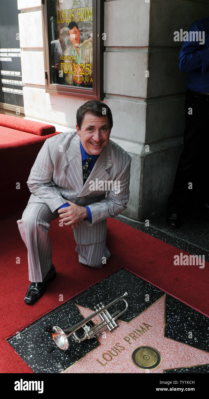 Louis Prima jr., Sohn des verstorbenen Musiker Louis Prima während der ...