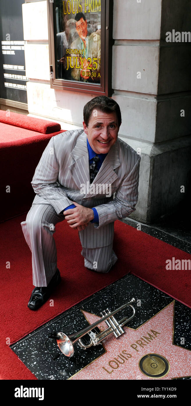 Louis Prima jr., Sohn des verstorbenen Musiker Louis Prima während der ...