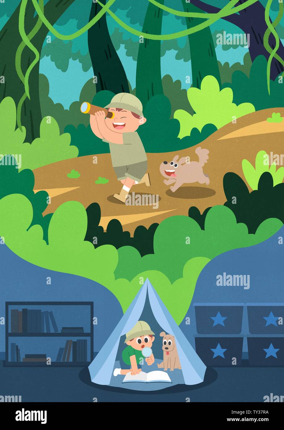 Tent of dreams Stock-Vektorgrafiken kaufen - Alamy