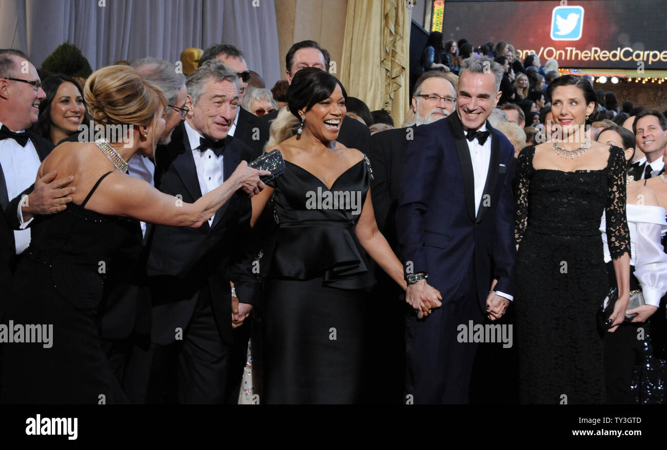 Schauspielerin Kate Capshaw, Filmemacher Steven Spielberg, Schauspieler ...