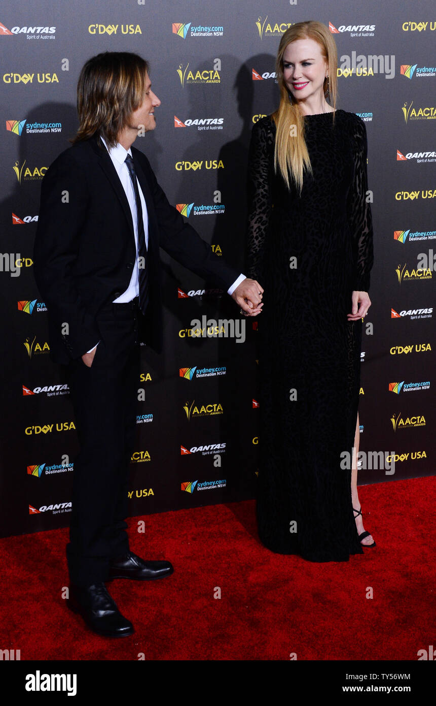 Schauspielerin Nicole Kidman und ihr Ehemann, Musiker Keith Urban besuchen die G'day USA Gala ...