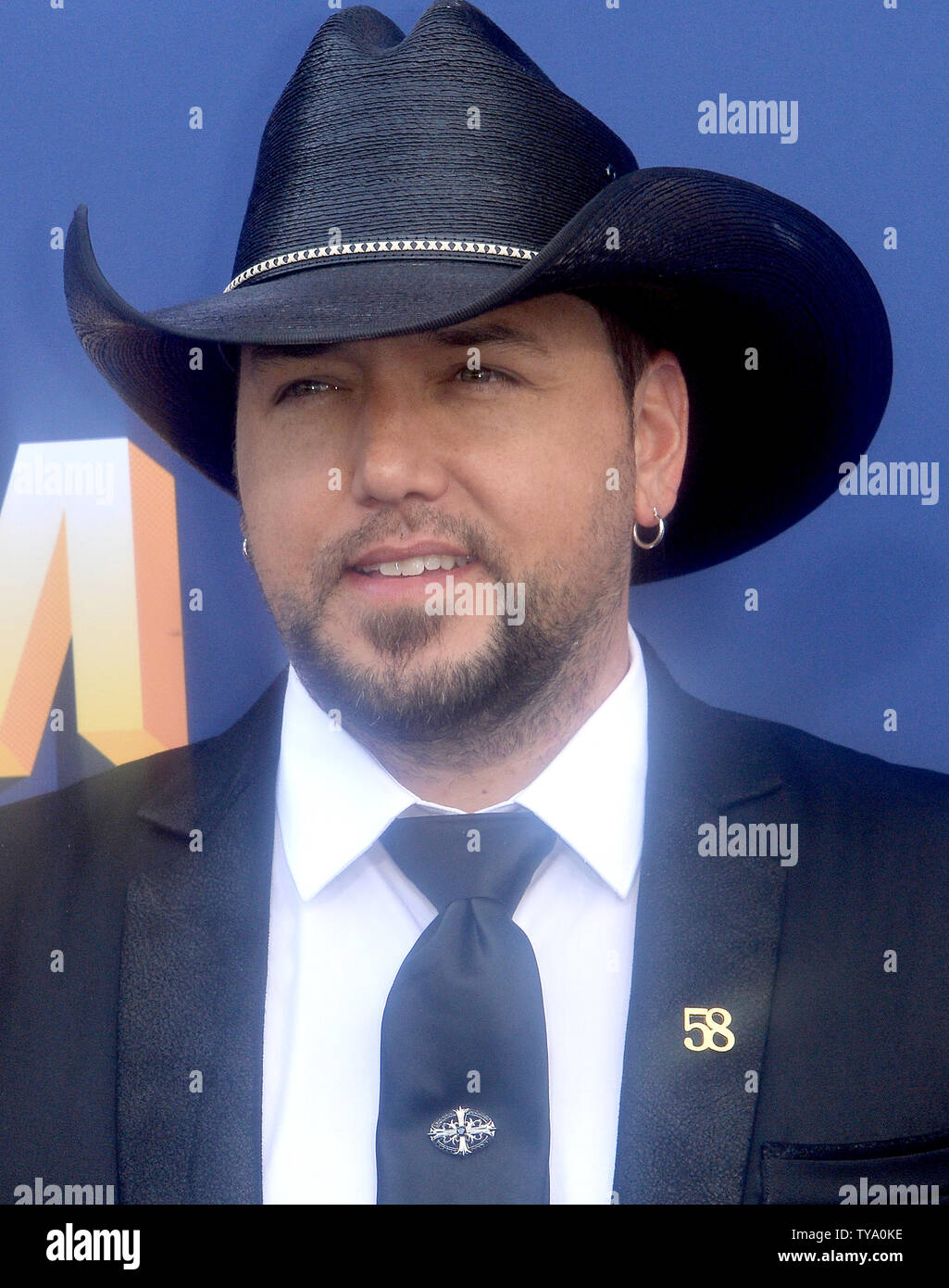 Sänger Jason Aldean besucht die 53. jährlichen Academy der Country ...