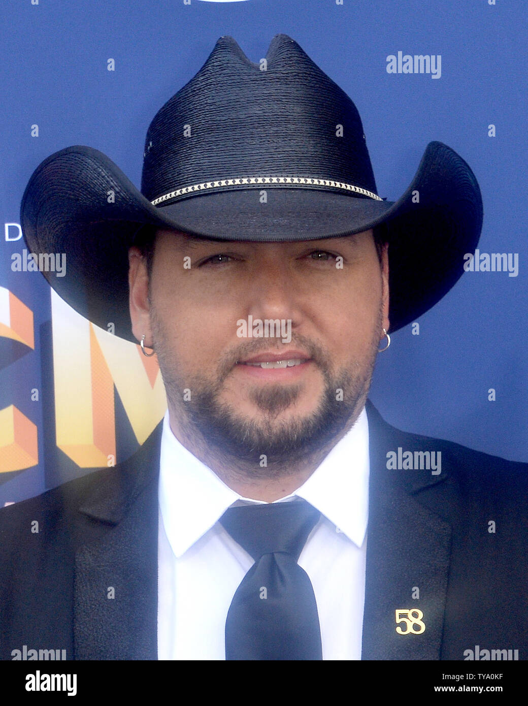 Sänger Jason Aldean besucht die 53. jährlichen Academy der Country ...