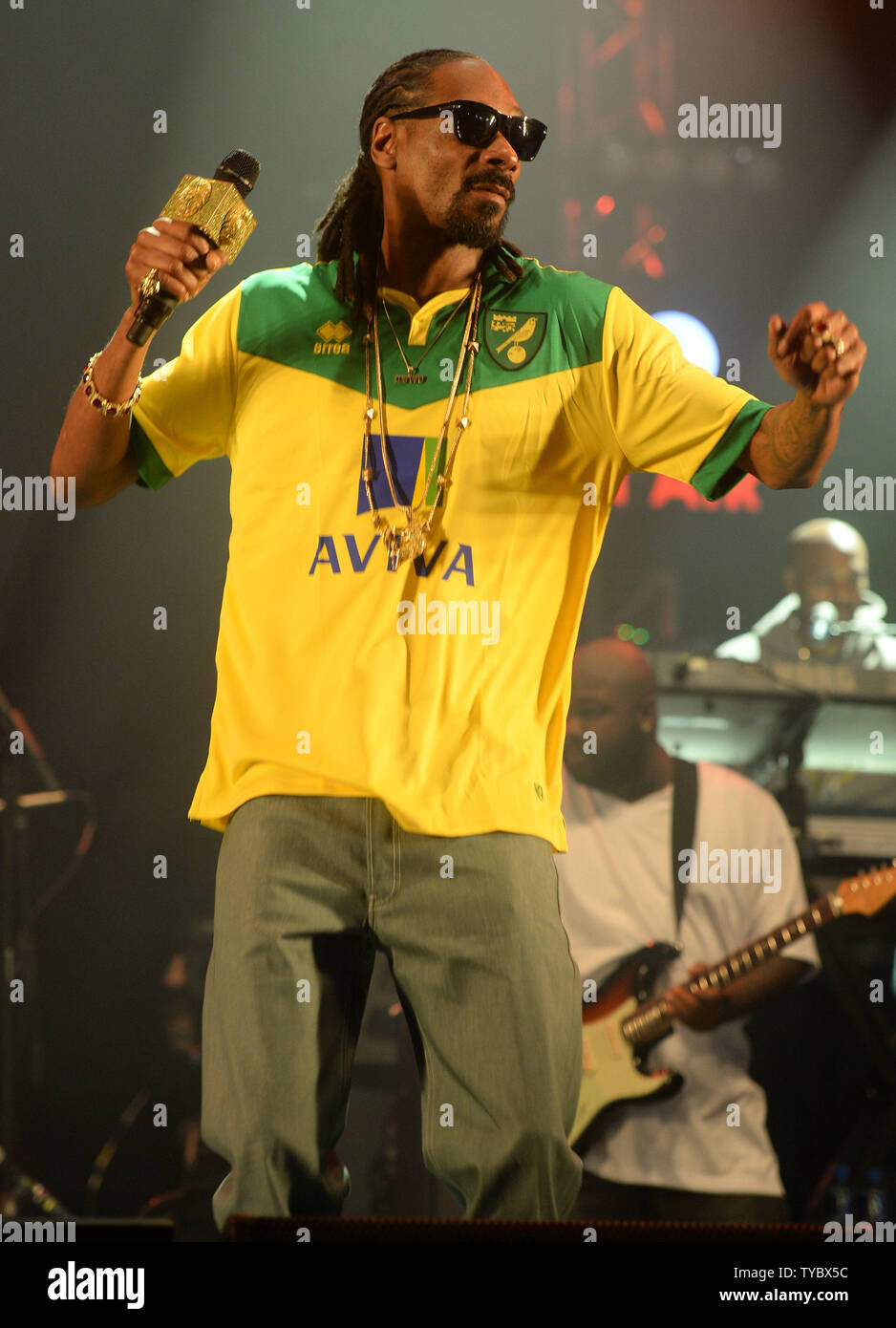 Amerikanische Rapper Snoop Dogg führt bei der BBC Radio Big Wochenende ...