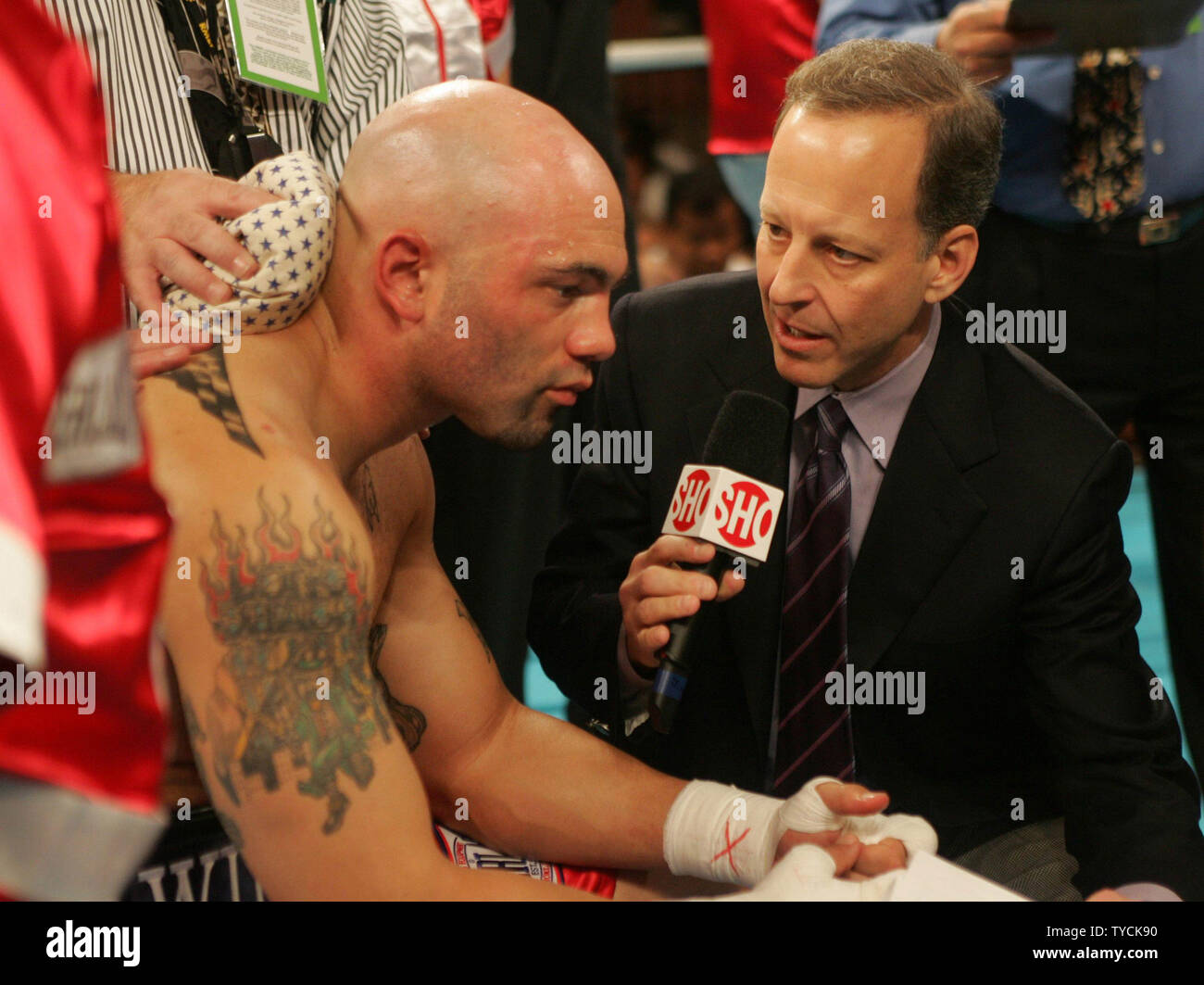 Heavyweight contender Jeremy Williams von Long Beach, CA, ist von ...