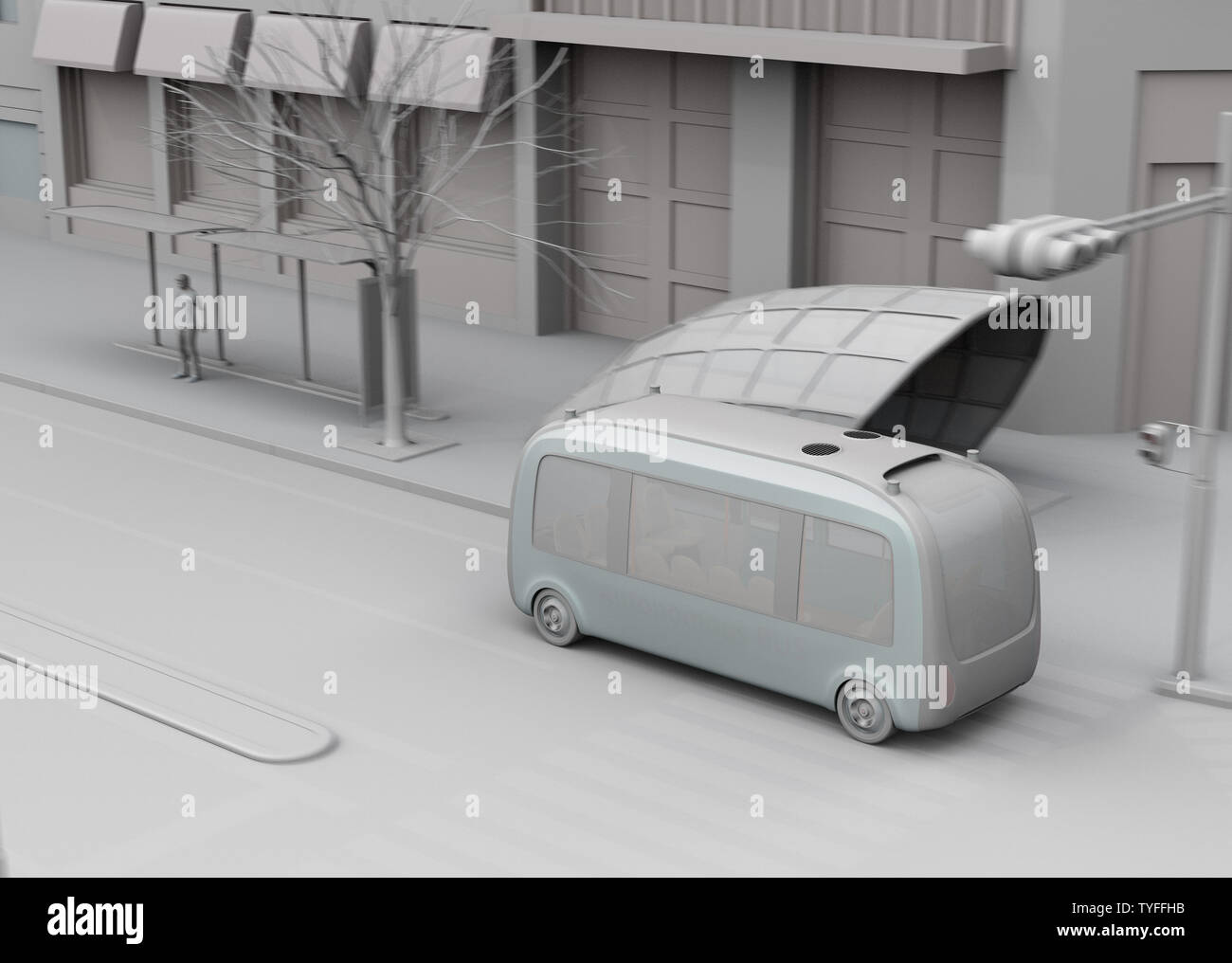 Autonomer shuttle bus -Fotos und -Bildmaterial in hoher Auflösung – Alamy