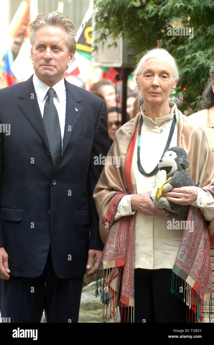 Vereinten Nationen Boten des Friedens der Schauspieler Michael Douglas ...