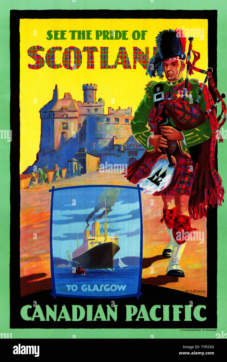 Scotland travel poster -Fotos und -Bildmaterial in hoher Auflösung – Alamy