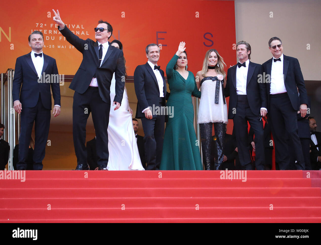 (Von L nach R) Leonardo DiCaprio, Quentin Tarantino, Daniela, David ...