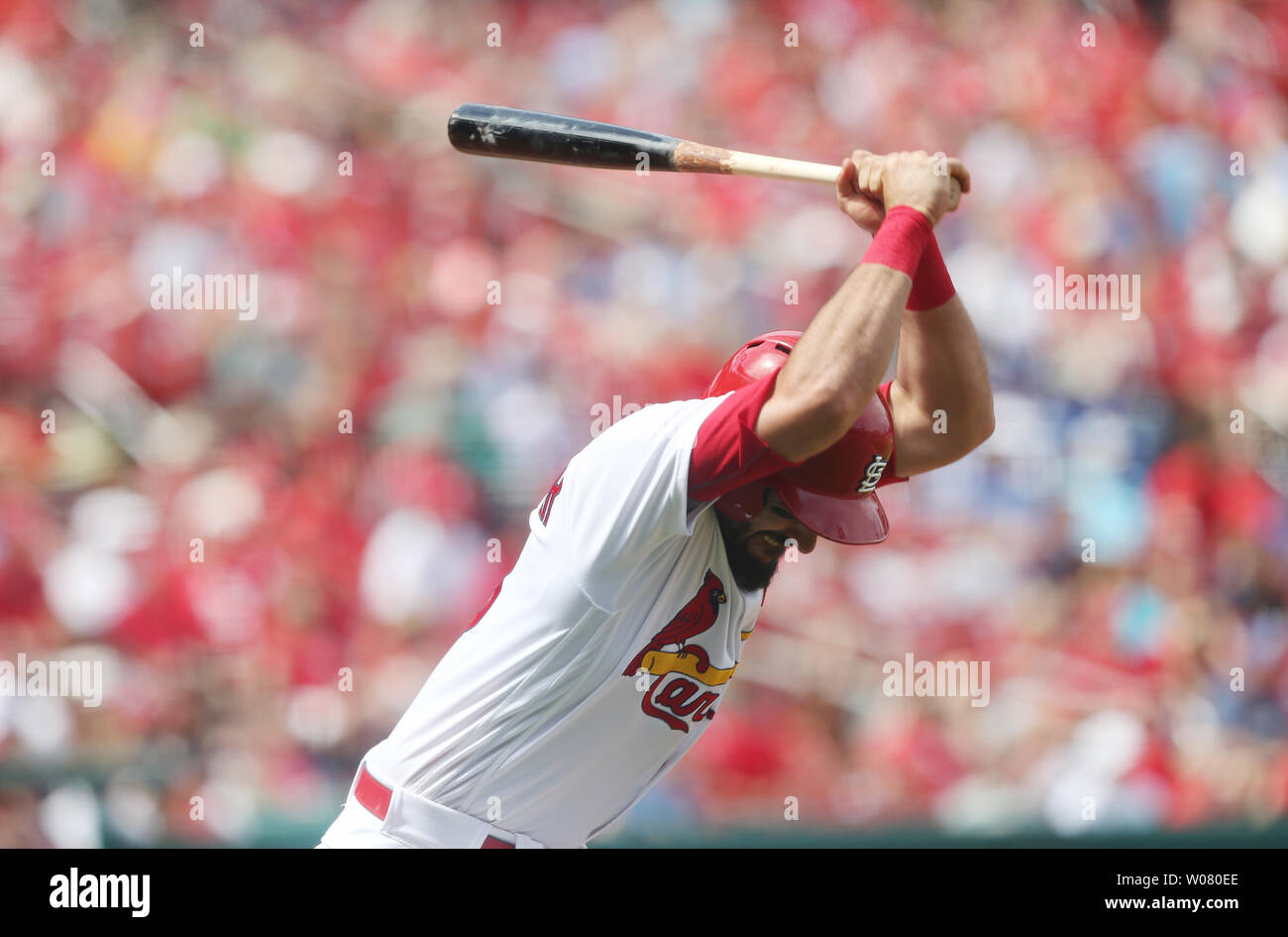 St. Louis Cardinals Matt Carpenter nimmt seine Frustration mit einem ...