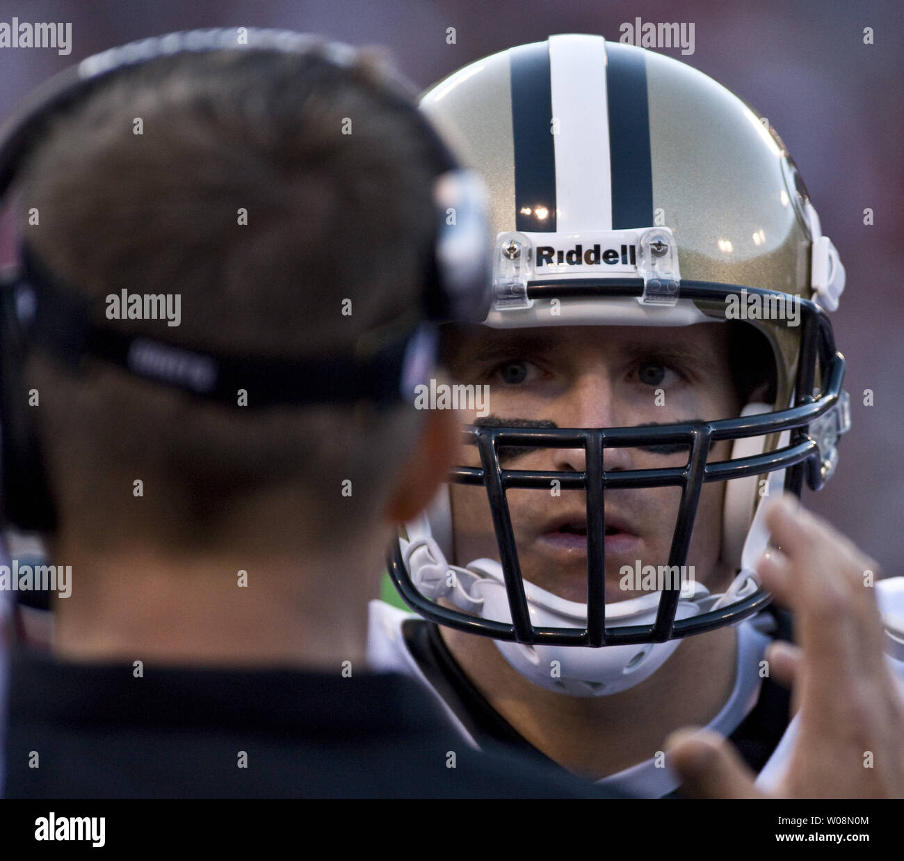 New Orleans Saints QB Drew Brees Gespräche mit Head Coach Sean Payton ...