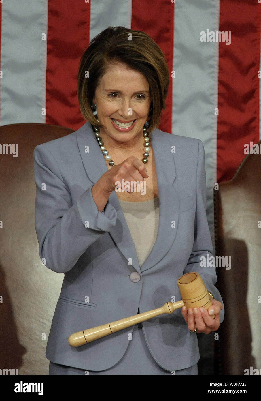 Sprecher des Repräsentantenhauses, Nancy Pelosi, D-CA, reagiert auf ...