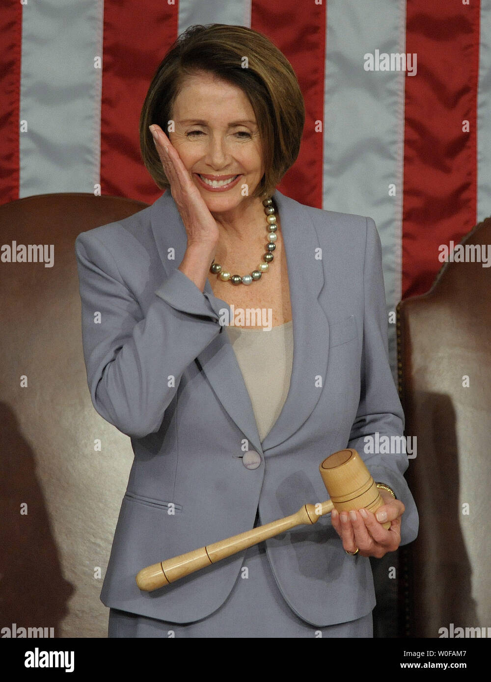 Sprecher des Repräsentantenhauses, Nancy Pelosi, D-CA, reagiert auf ...