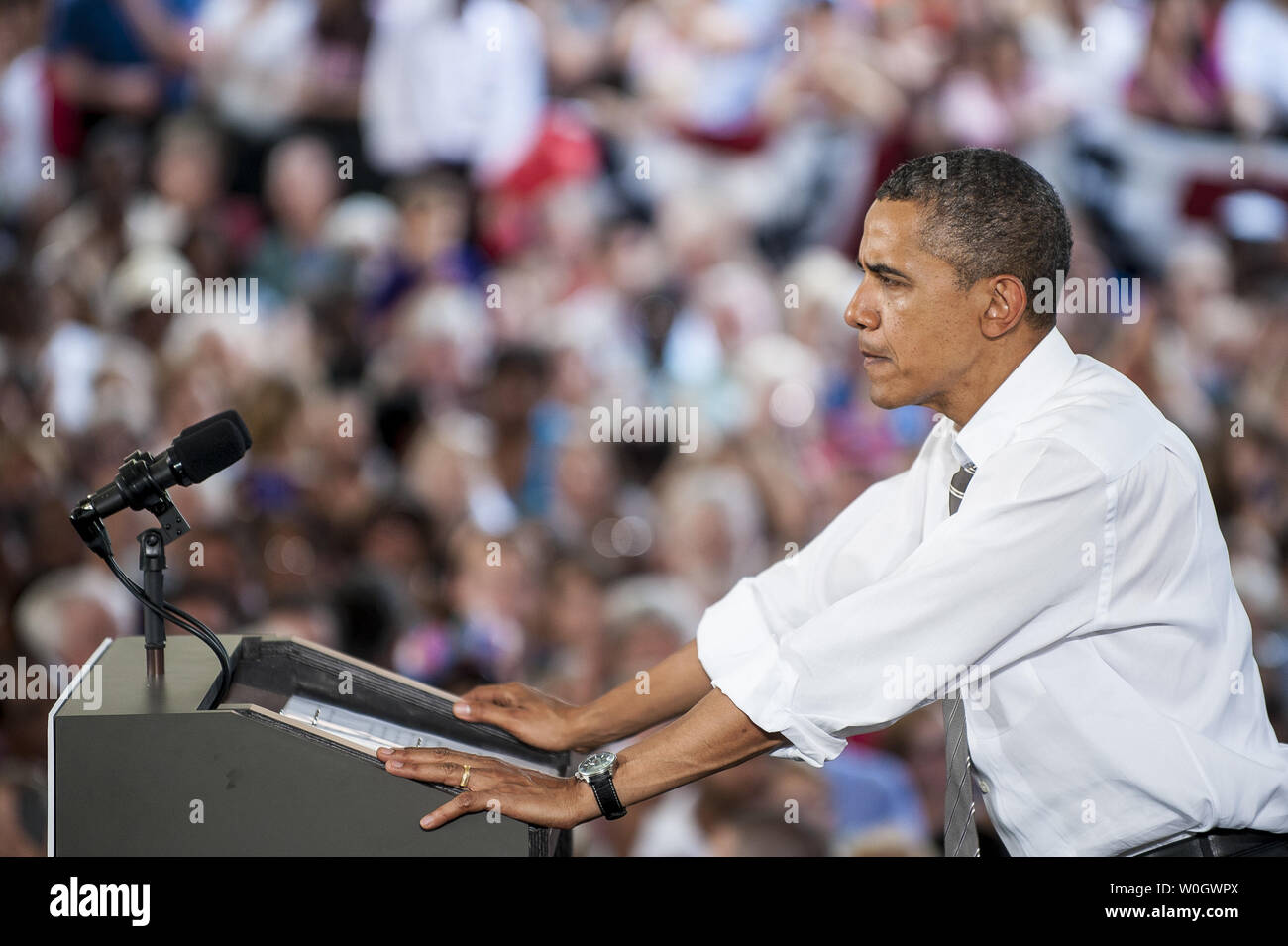 Präsident Obama beendet eine zweitägige College Tour mit einer ...