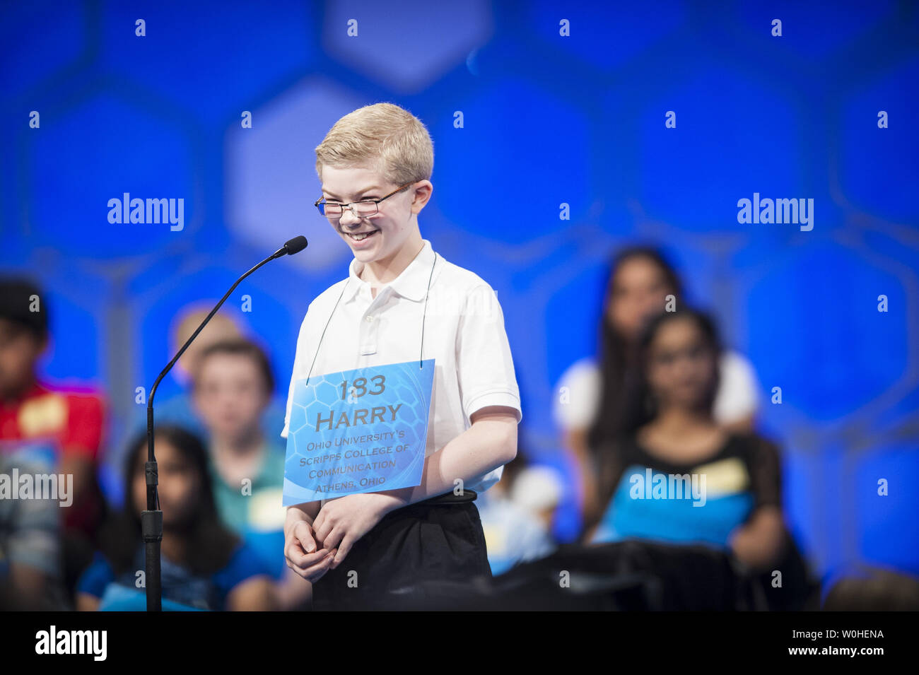 Harry Harman, 12, der Neue Concord, Ohio, nimmt in den Halbfinalen des ...