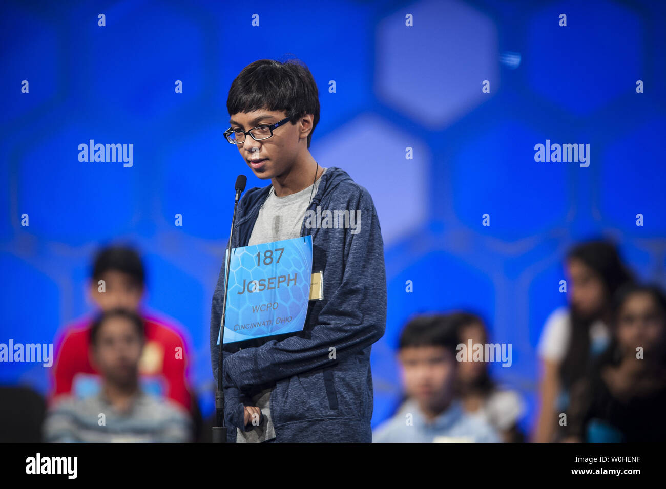 Joseph Cusi Delamerced, 14, von Cincinnati, Ohio, nimmt in den ...