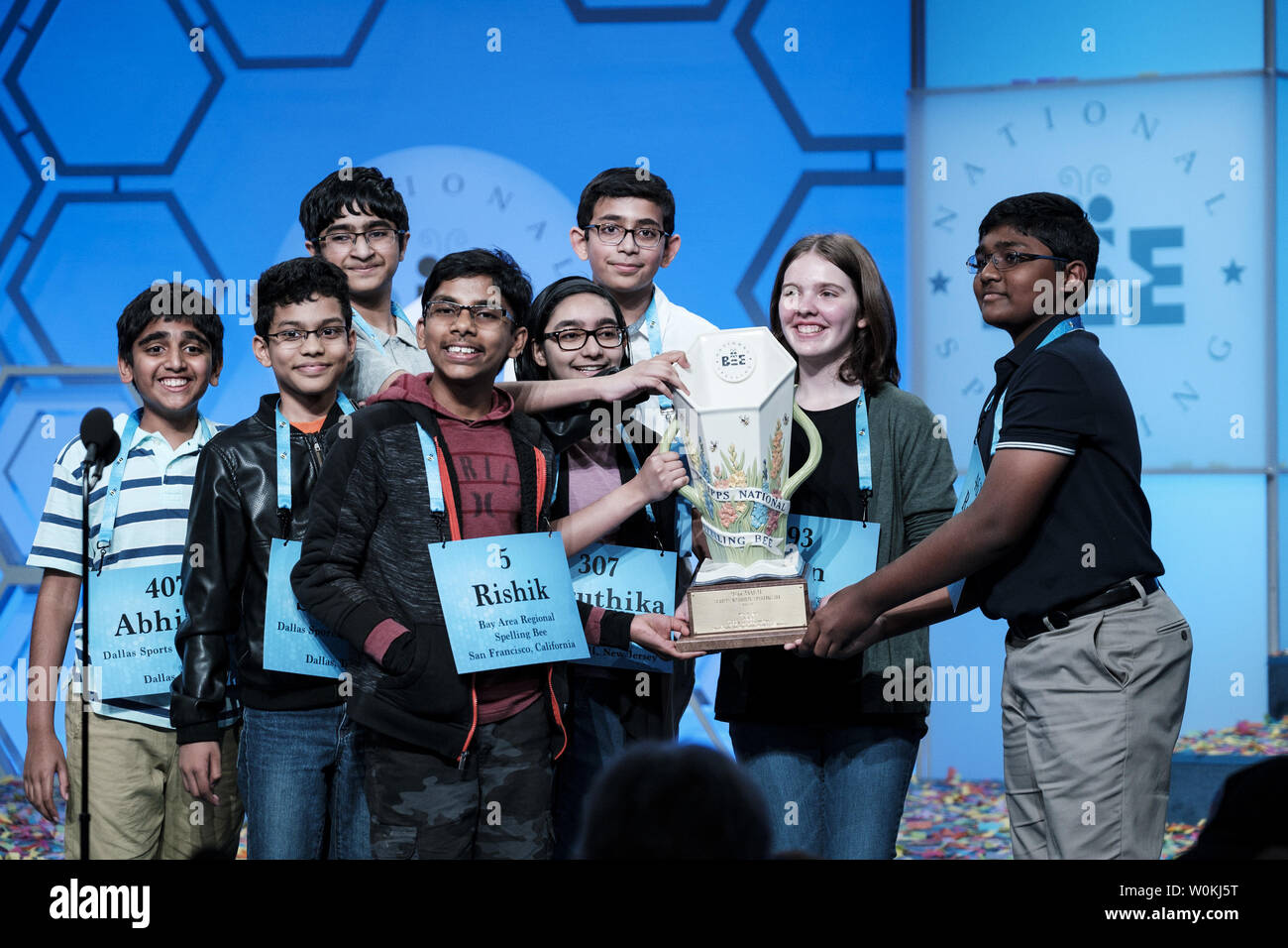 Rishik Gandhasri, 13, San Jose, Kalifornien,, Erin Howard, 14, von ...