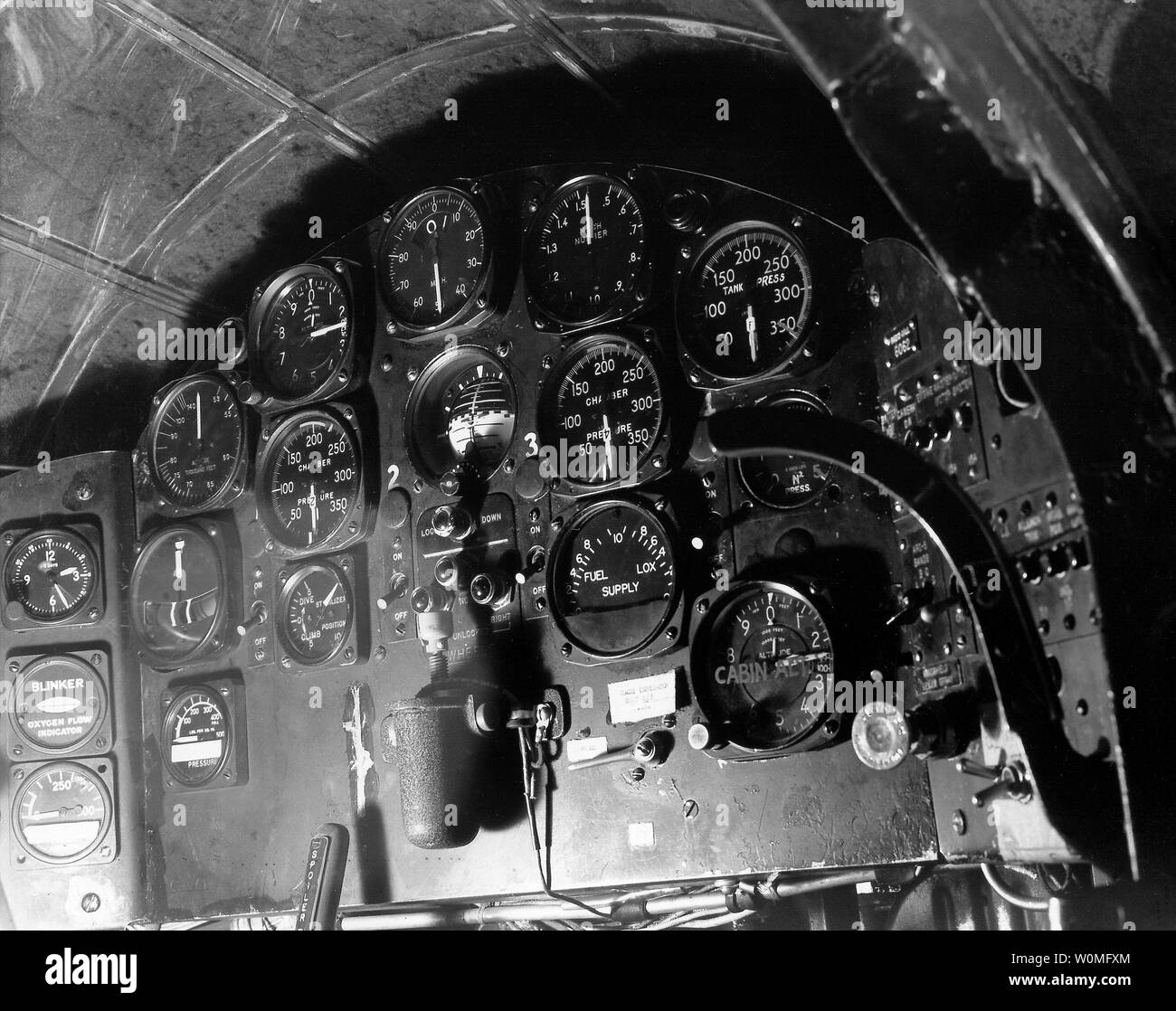 Cockpit instruments Schwarzweiß-Stockfotos und -bilder - Alamy