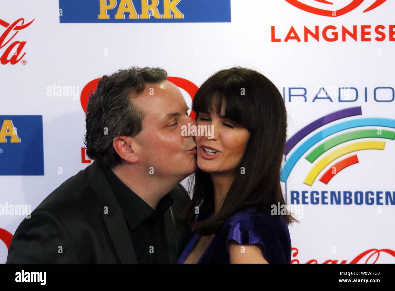 Michael Mack mit Ehefrau Miriam (Europapark Rust) beim Radio Regenbogen ...