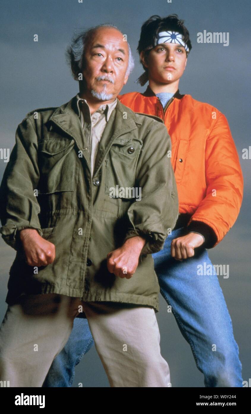 PAT MORITA und RALPH MACCHIO in der KARATE KID TEIL III (1989). Quelle ...