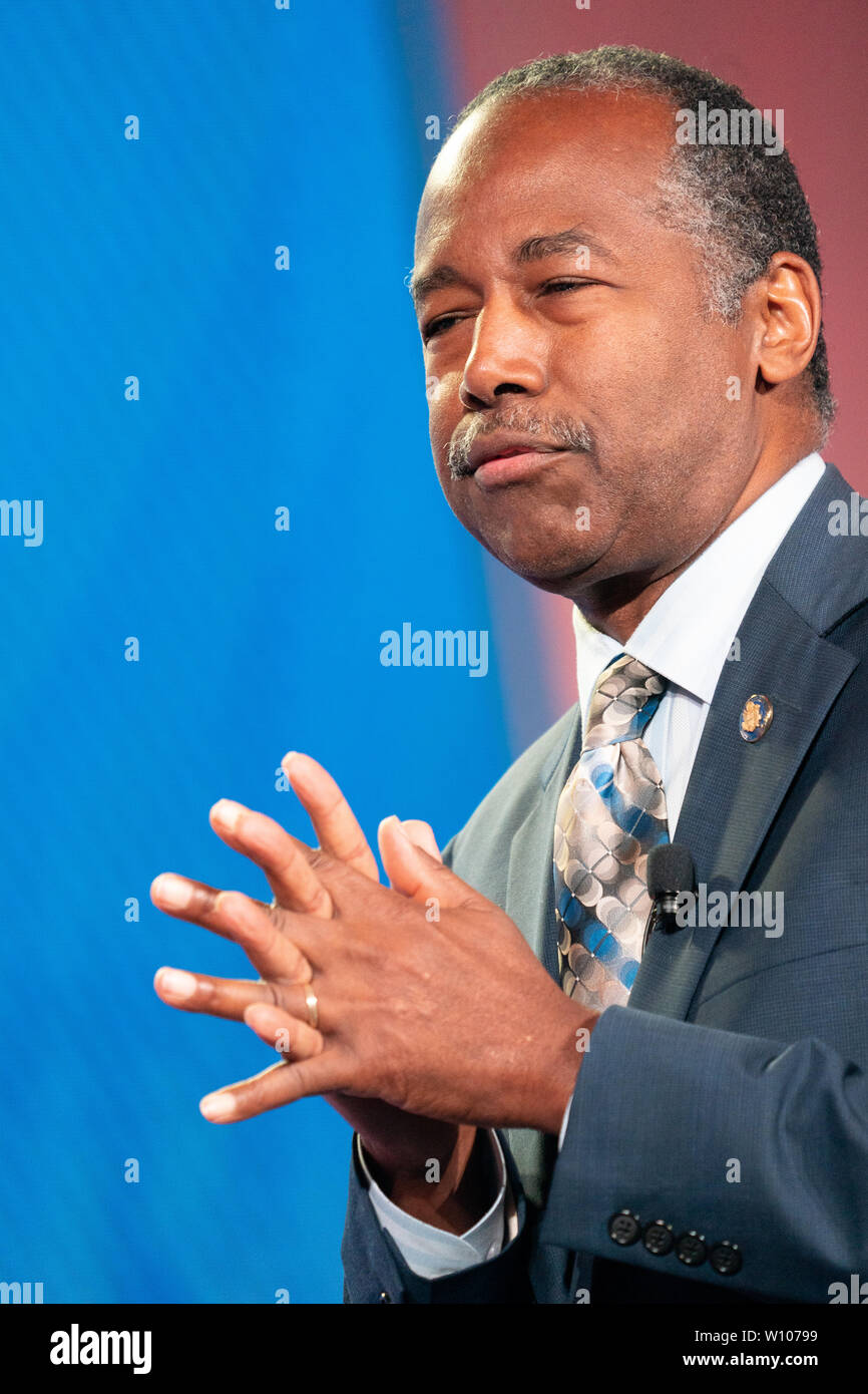 Washington, Vereinigte Staaten von Amerika. 28 Juni, 2019. Ben Carson ...