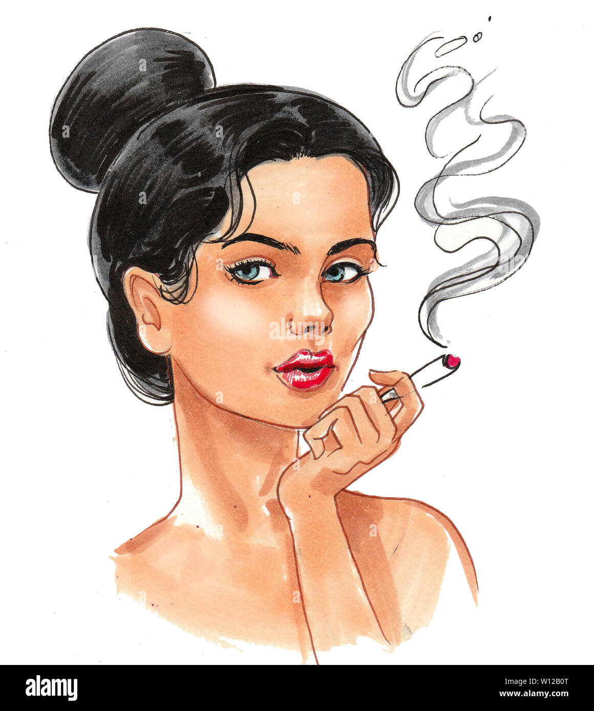 Rauchen von cannabis joint Ausgeschnittene Stockfotos und -bilder ...