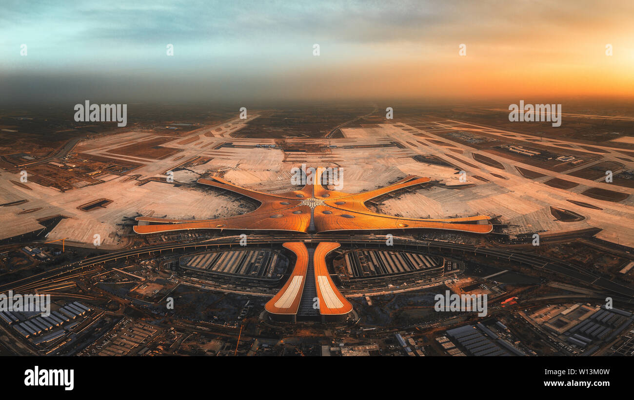 Flughafen Luftbild Peking Stockfotos und -bilder Kaufen - Alamy